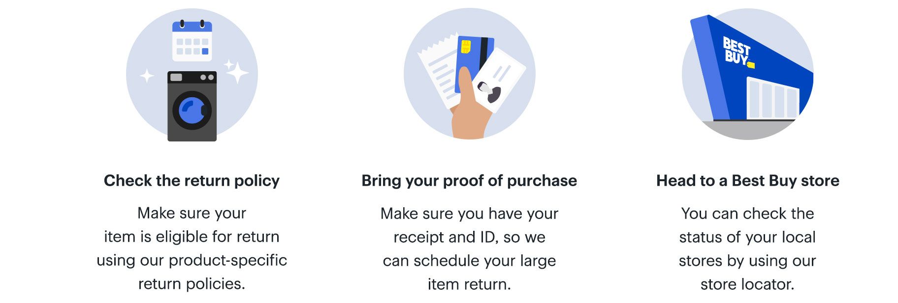 Returning a large item | Best Buy Canada