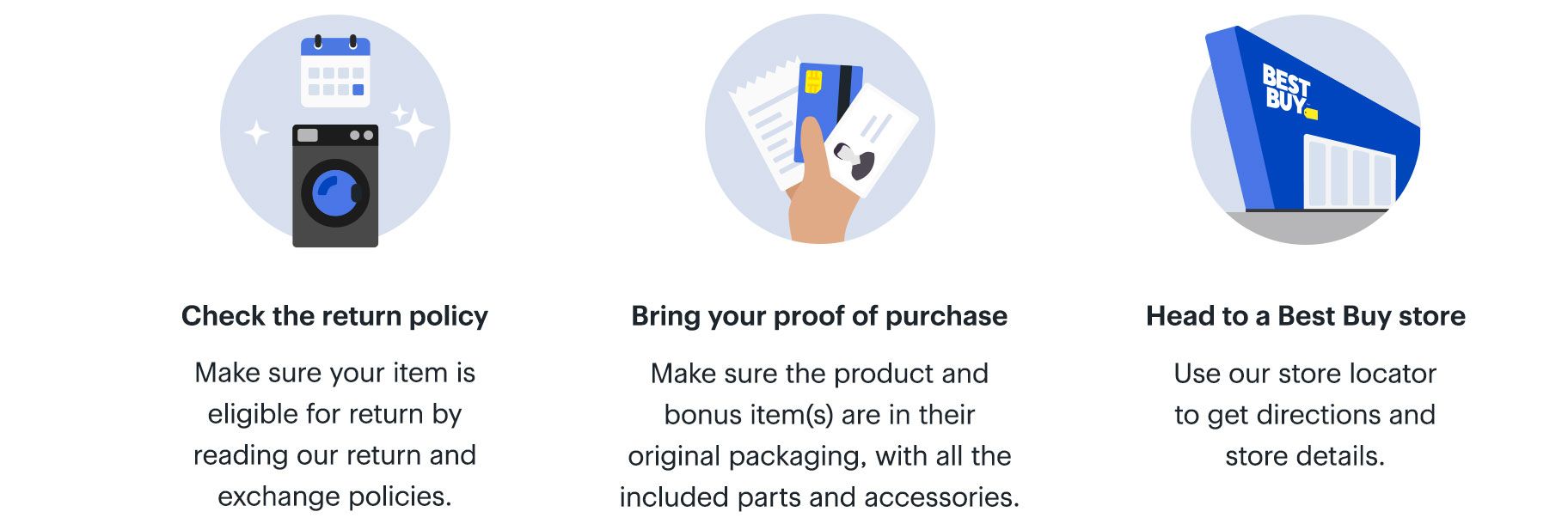 Returning a large item | Best Buy Canada